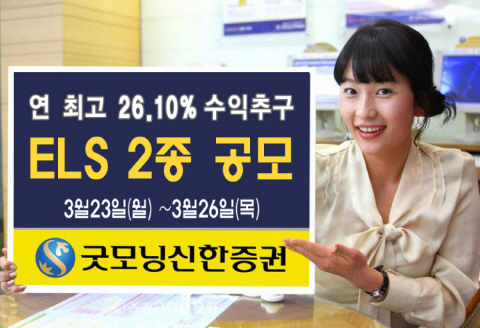 굿모닝신한證, 연 26% 수익 ELS 2종 공모 | 아주경제