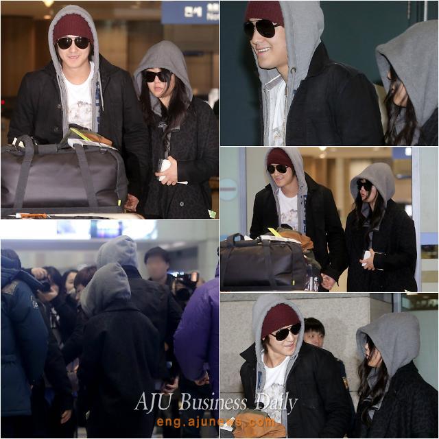 Star couple Guen-young Moon and Beom Kim finally came back from Europe ...