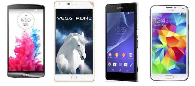 QHD ‘LG G3’, 디자인 ‘베가 아이언2’, 갤럭시 S5까지…안드로이드 스마트폰 대전 | 아주경제
